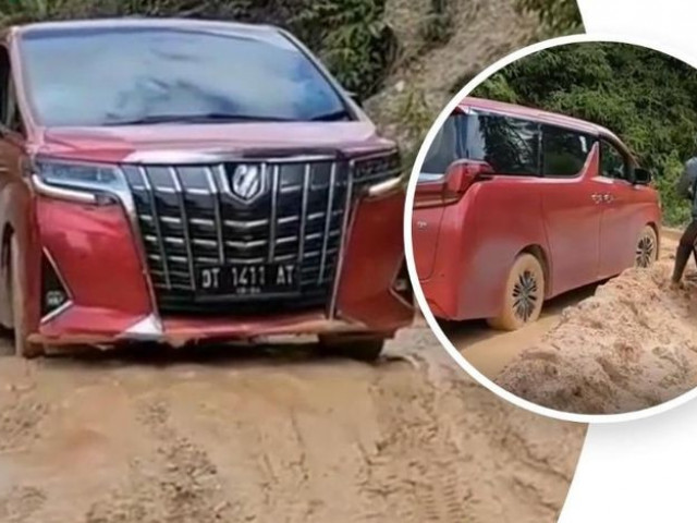 Toyota Alphard giá hơn 4 tỷ đồng lấm lem bùn đất khi đi off-road khiến ...