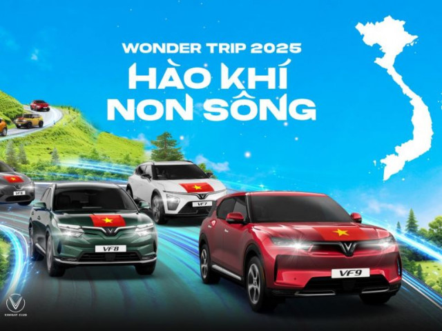 200 xe ô tô VinFast khởi hành xuyên Việt trong hành trình Wonder Trip 2025